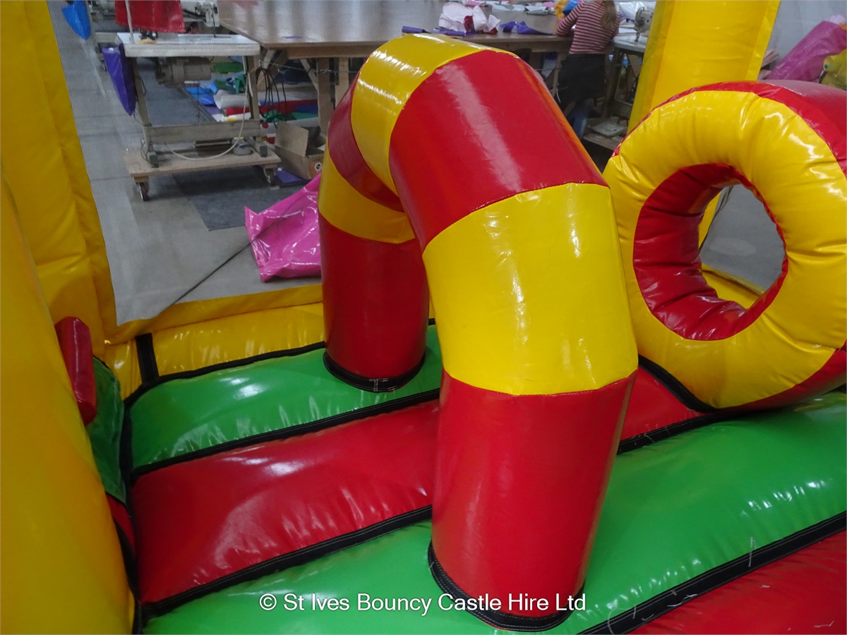 Rainbow Front Slide Activity Castle - 15x12ft - Hire in Cambridgeshire ...