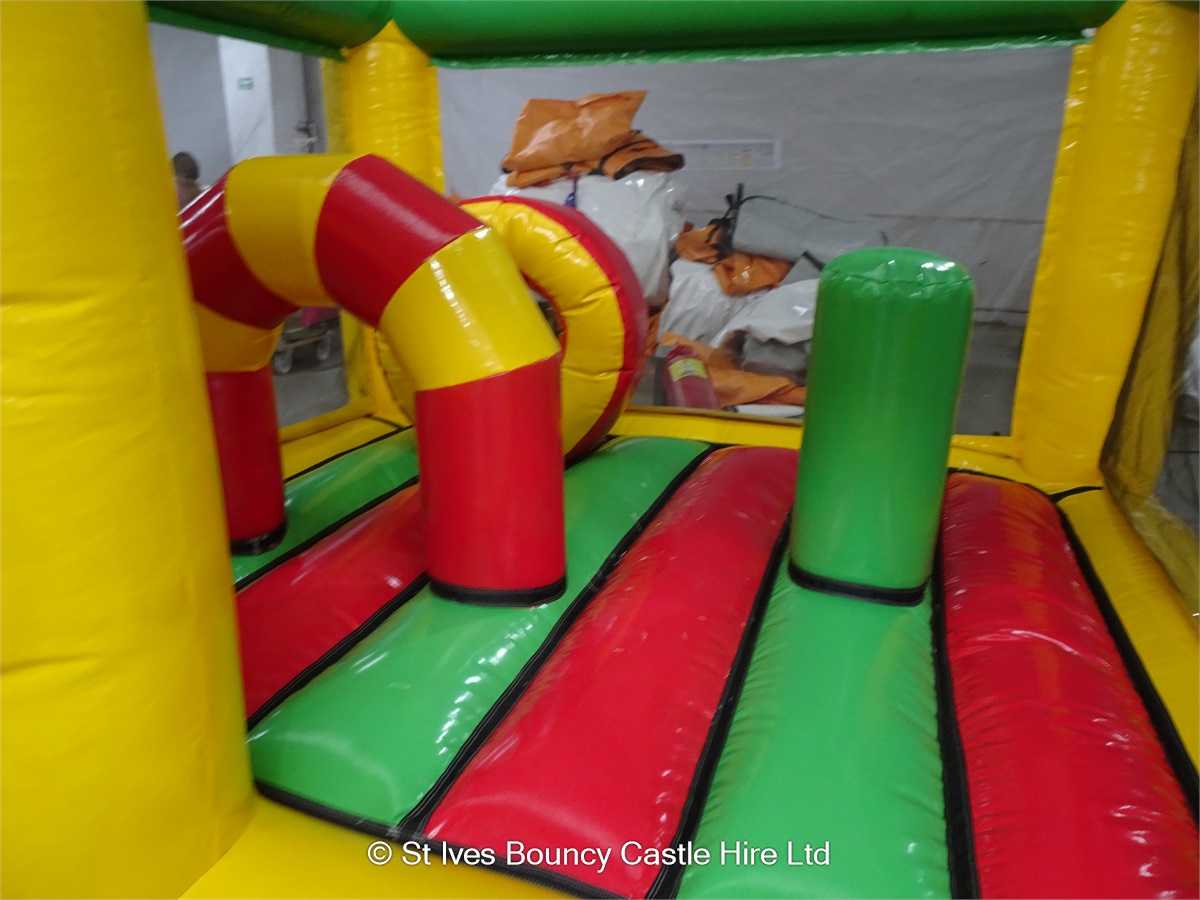 Rainbow Front Slide Activity Castle - 15x12ft - Hire in Cambridgeshire ...