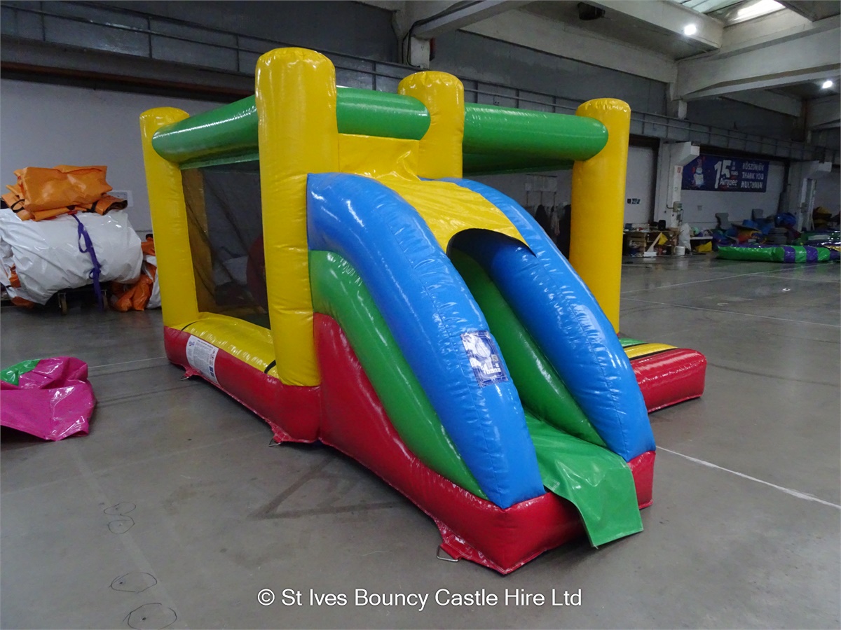 Rainbow Front Slide Activity Castle - 15x12ft - Hire in Cambridgeshire ...